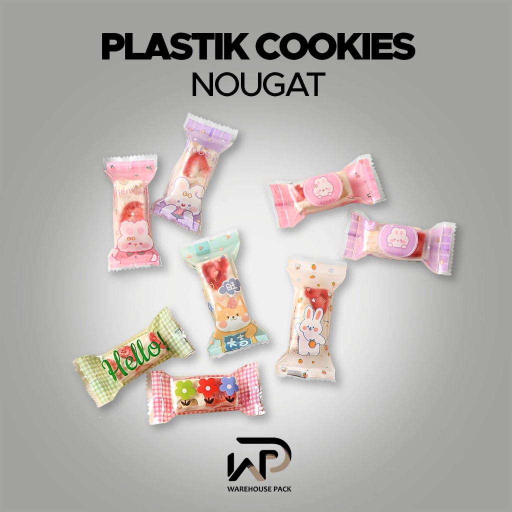 Jual ( 1 Pcs ) Plastik Cookies Nougat Karakter 4in1 | | Plastik Kue ...