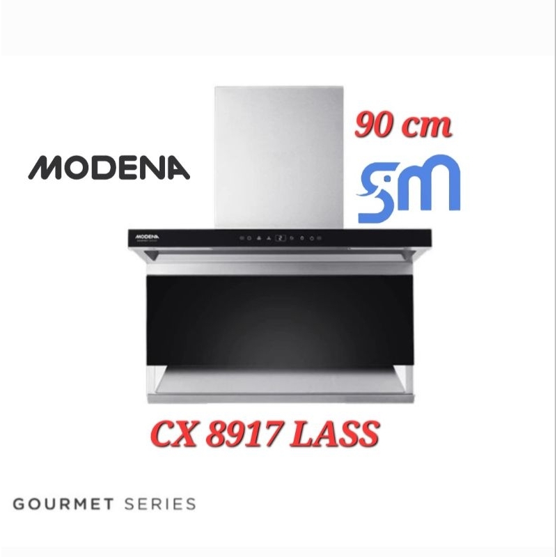 Jual Cooker Hood Modena CX-8917 LASS Chimney Hood Penghisap asap 90 cm ...