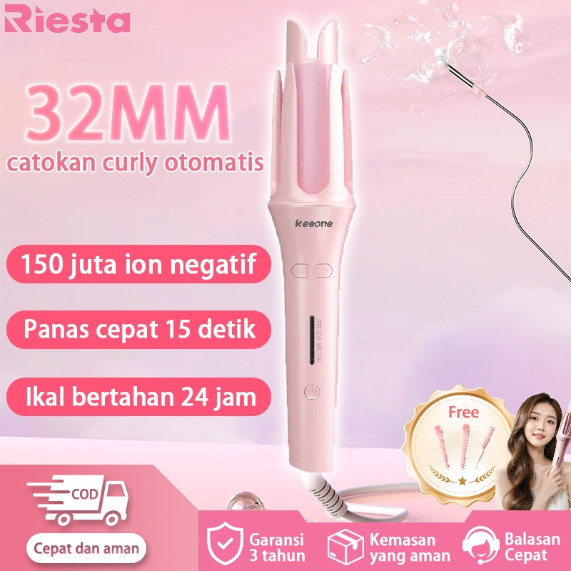 Jual Catokan Curly Otomatis 32MM Ceramics Curly Rambut Alat Kriting Rambut Catokan Keriting ...