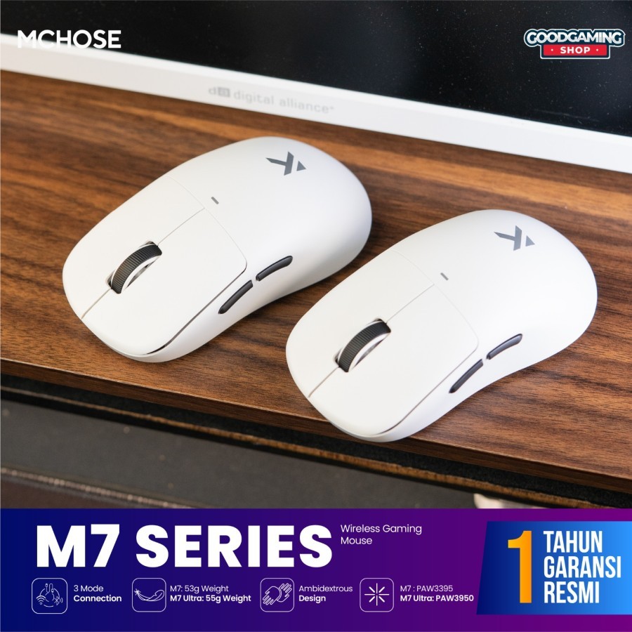Jual MCHOSE M7 / M7 ULTRA / M-7 ULTRA Series Large-Sized Wireless Up To 42000 DPI Gaming Mouse ...
