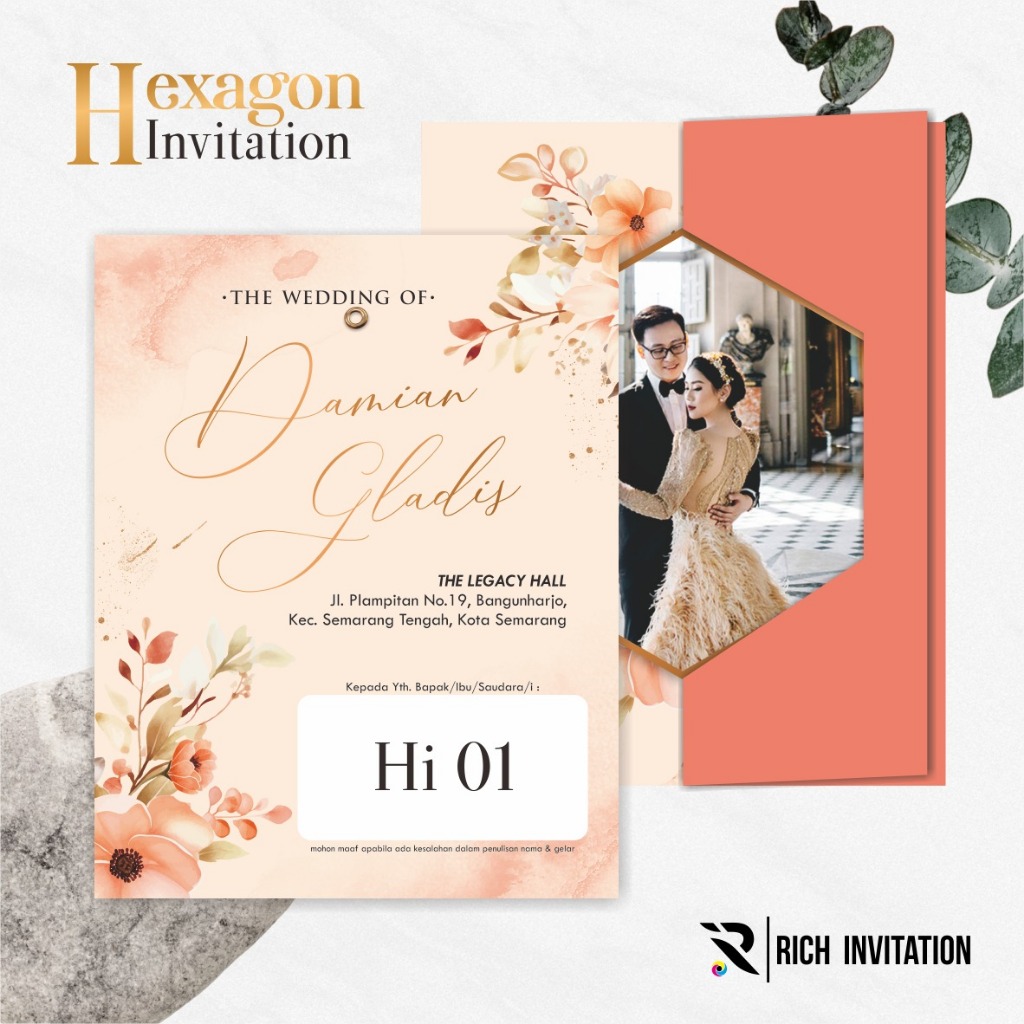 Jual UNDANGAN PERNIKAHAN FREE FOTO - UNDANGAN CUSTOM FULL COLOUR UNIK ...