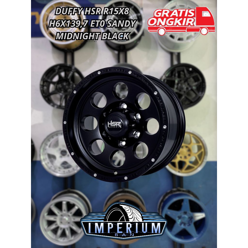 Jual Velg Mobil Offroad Hsr Duffy Ring 15 Pcd 6x139 Hilux Panther Tragah Triton Bt50 Dll ...