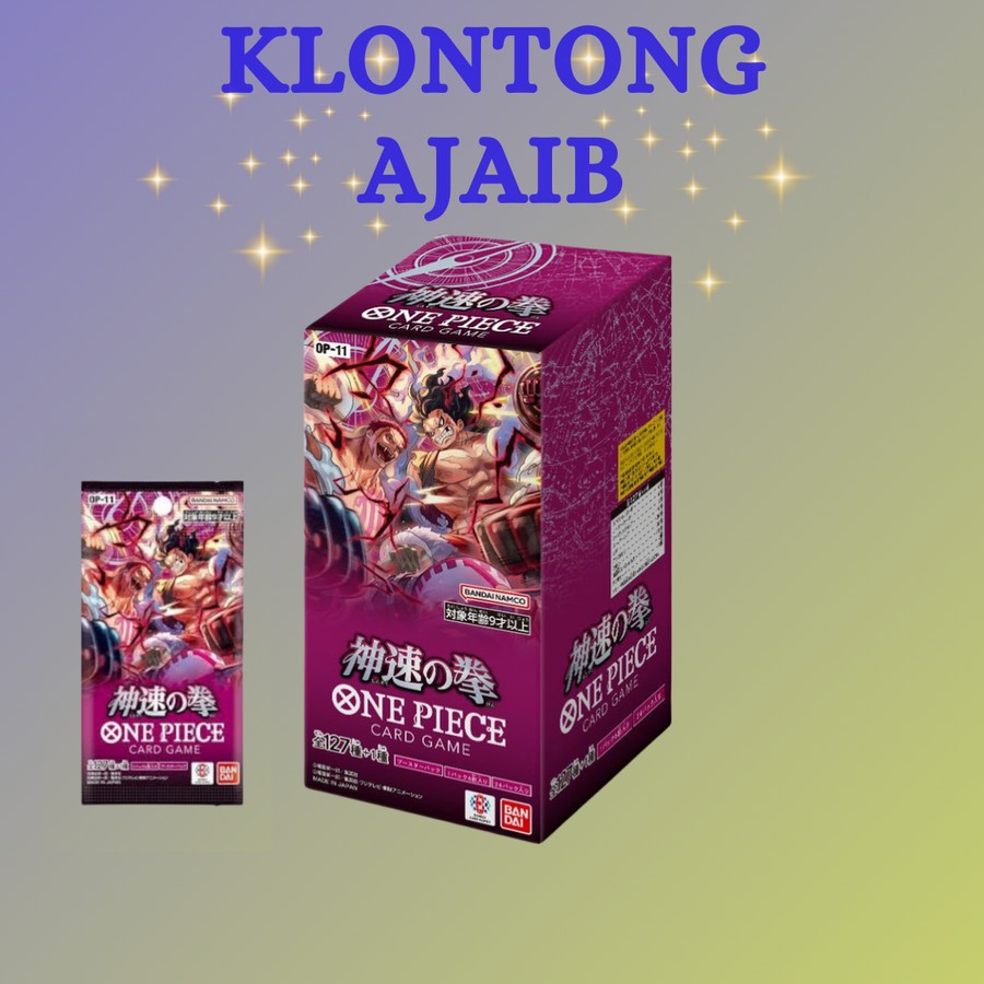 Jual One Piece TCG OP11 / OP-11 A Fist Of Divine Speed Booster Box Case ...