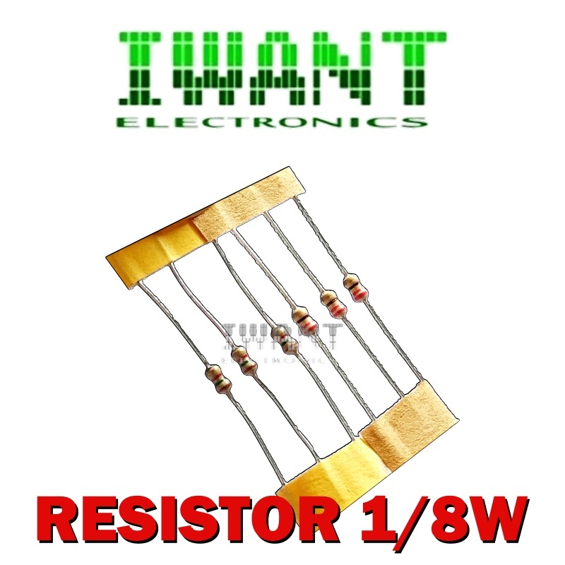 Jual 10 PCS RESISTOR 1/8 WATT RESISTOR 1/8W 1.8K 1K8 2.7K 2K7 3.3K 3K3 ...