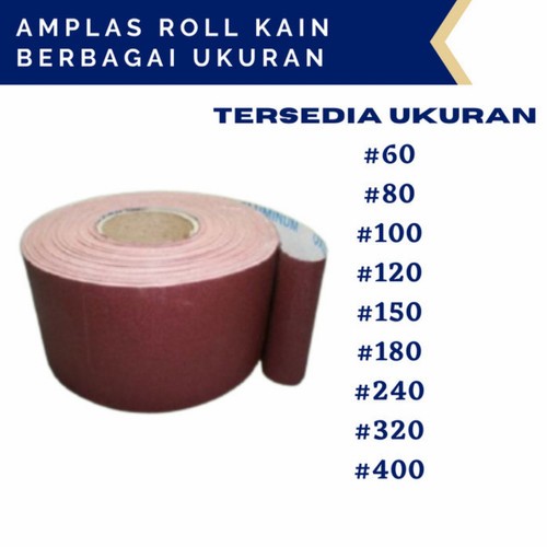 Jual Amplas meteran /amplas rol ukuran #60, #80, #100, #120, #150, #240 ...