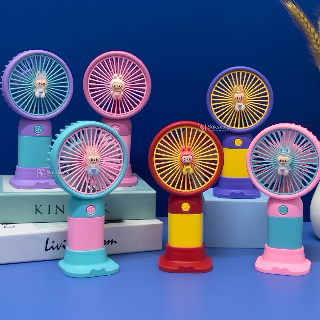 Jual (CP) Kipas Mini Labubu Dan Baby Cray / Kipas Angin Mini Fan ...