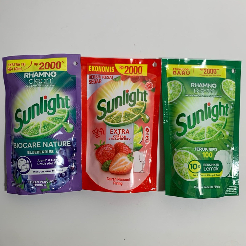 Jual SUNLIGHT 2000 Pouch Refill Sunlight 92 ML Kemasan Refill Sabun ...