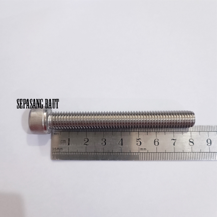 Jual M10 x 80 Baut L Hex Head Socket Screw Stainless 304 M10x80 | Shopee Indonesia