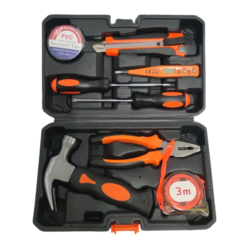 Jual Toolkit Set 8pcs Alat Pertukangan box Perkakas Tukang Lengkap Tang ...