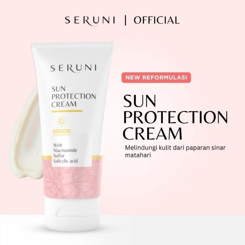 Jual SERUNI SUN CREAM Protection Cream isi 50ml - Sunscreen/Sunblok ...