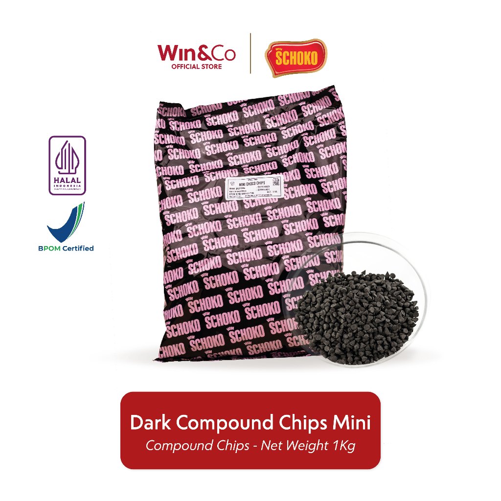 Jual SCHOKO Compound Mini Choco Chips / Cokelat Chips Mini - 1kg ...