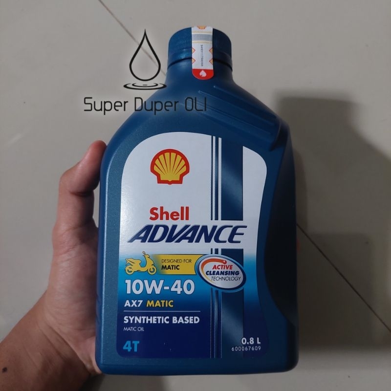 Jual Oli Shell Advance AX7 Matic 10W-40 0.8L 100% original | Shopee ...