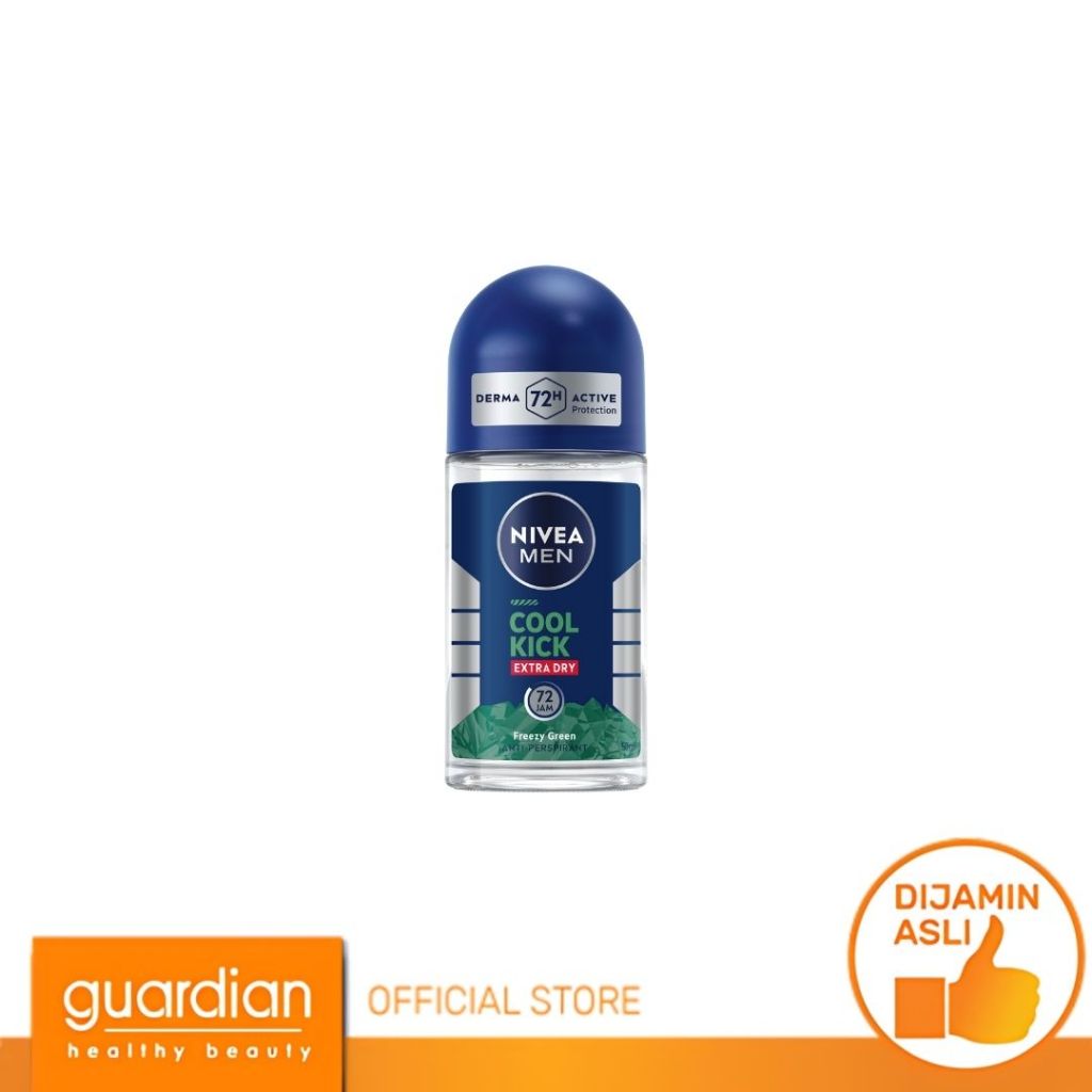Jual NIVEA MEN Cool Kick Extra Dry Freezy Green Roll-On 50ml | Shopee ...