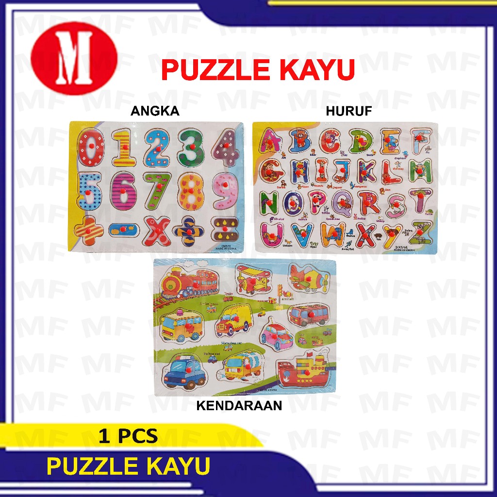 Jual Puzzle Kayu Angka Huruf dan Hewan | Shopee Indonesia