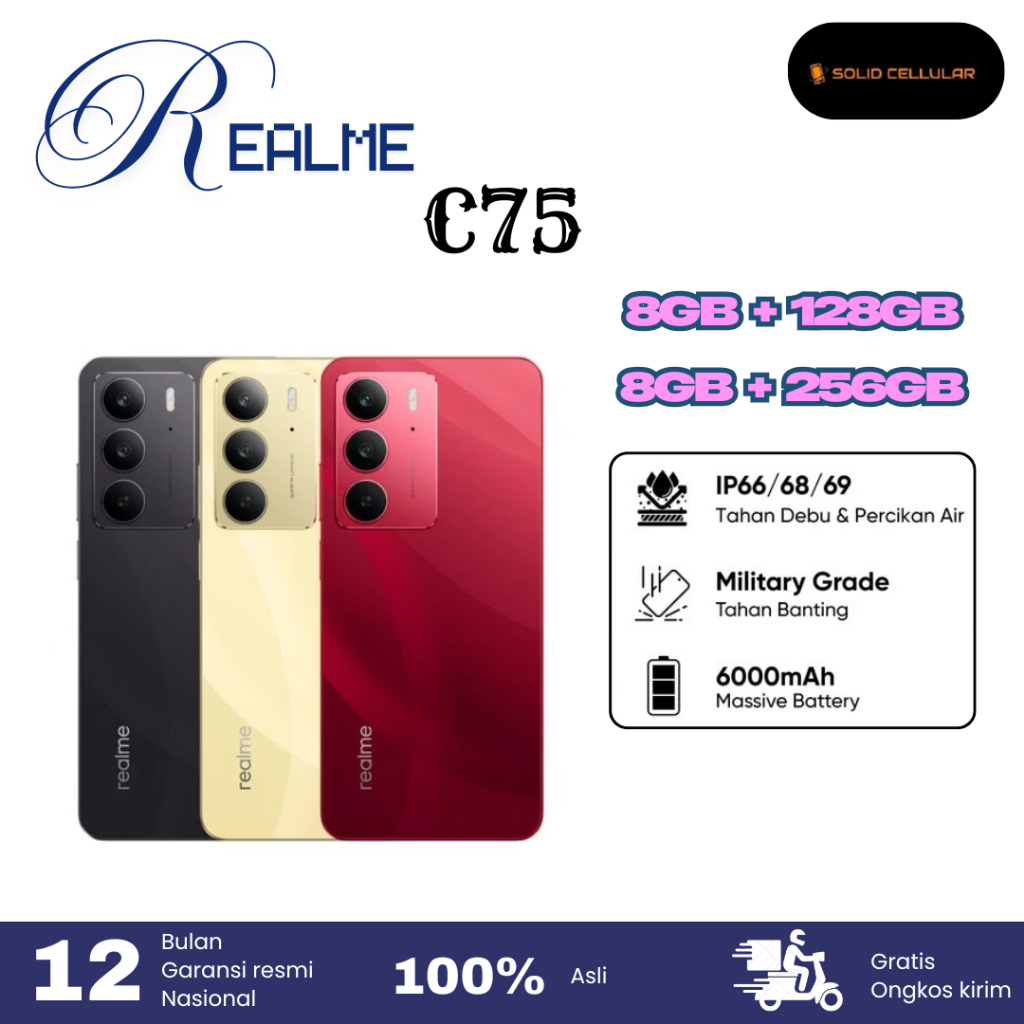 Jual REALME C75 8/128/256 GARANSI RESMI | Shopee Indonesia