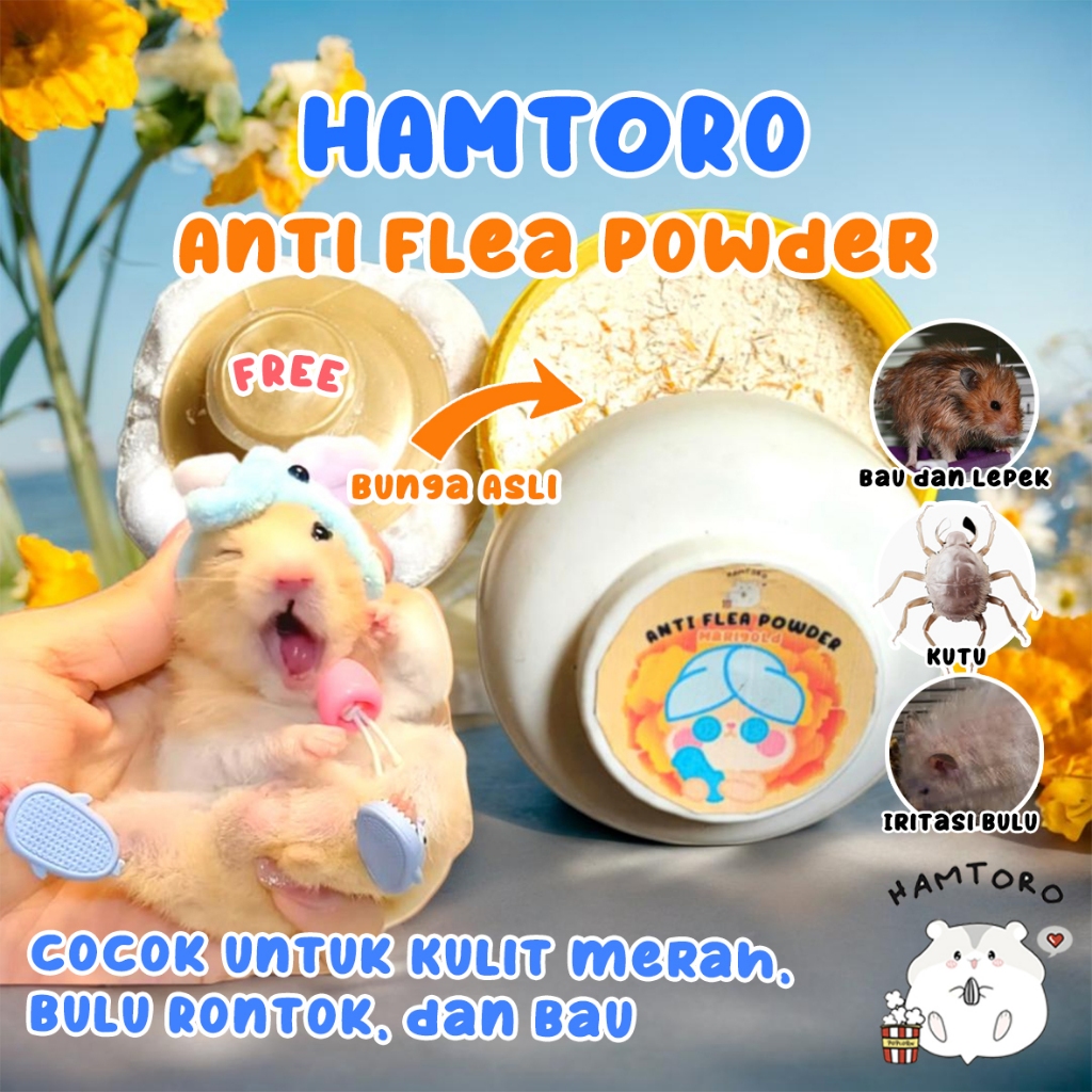 Jual [FREE CUSHION] Anti Flea Powder / Hamtoro / Bedak Hamster / Mandi ...