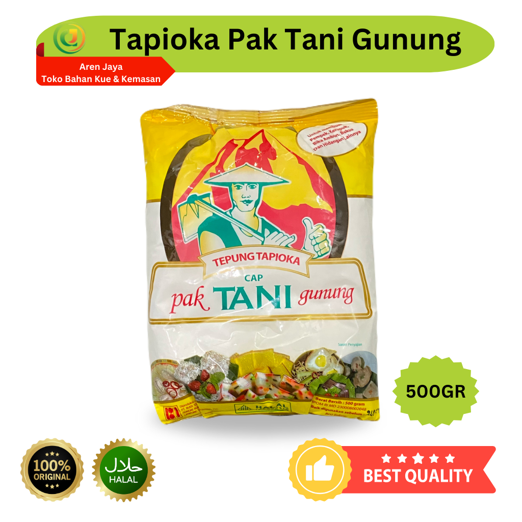 Jual Tepung Tapioka Cap Pak Tani Gunung Tapioka Sagu Tani 500 Gram ...