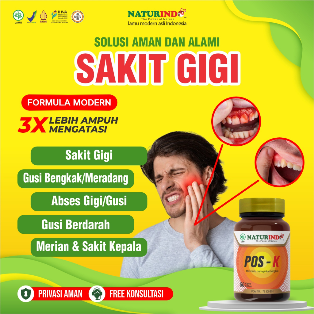 Jual Obat Gusi Bengkak Abses Gigi Sakit Ngilu Berdarah POS K Nasturindo ...