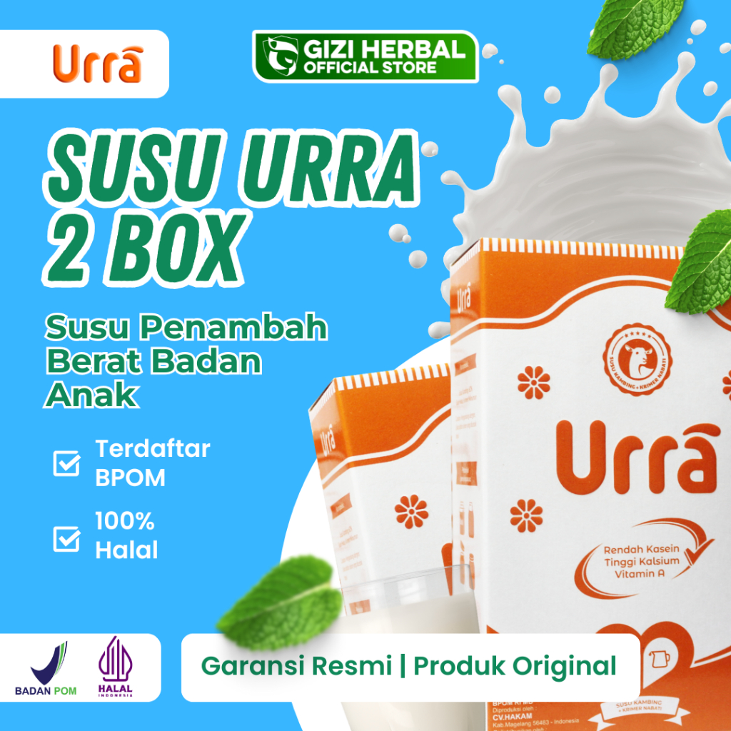 Jual Susu Urra 2 Box Original Susu Urra Penambah Berat Badan Anak ...
