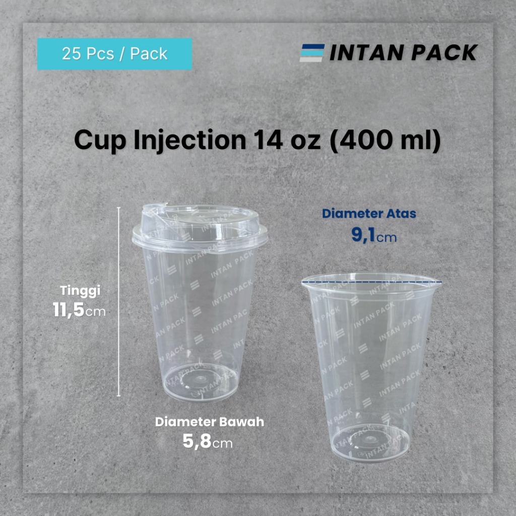 Jual Gelas Cup Injection 14 oz Victory (isi 25 pcs) | Shopee Indonesia