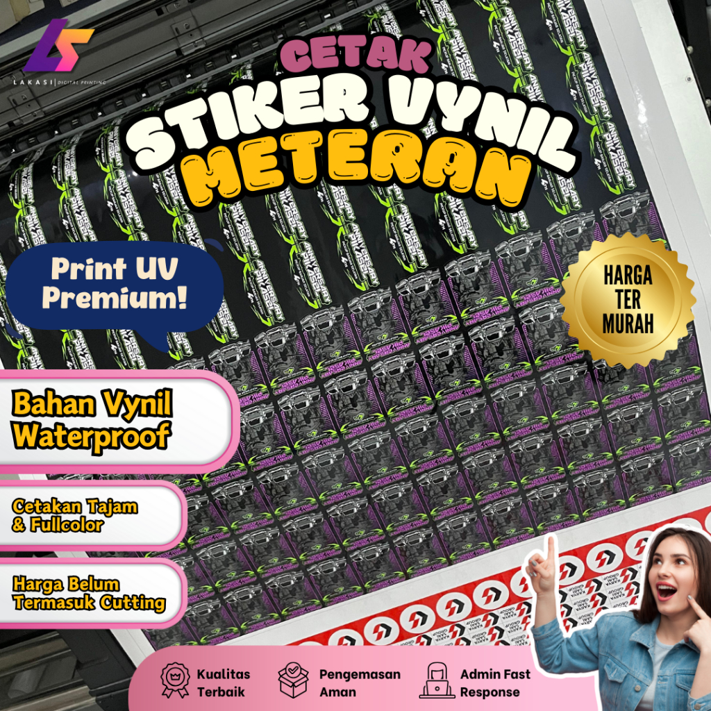 Jual Cetak Stiker Vinyl Label Makanan Minuman Meteran Anti Air Custom ...