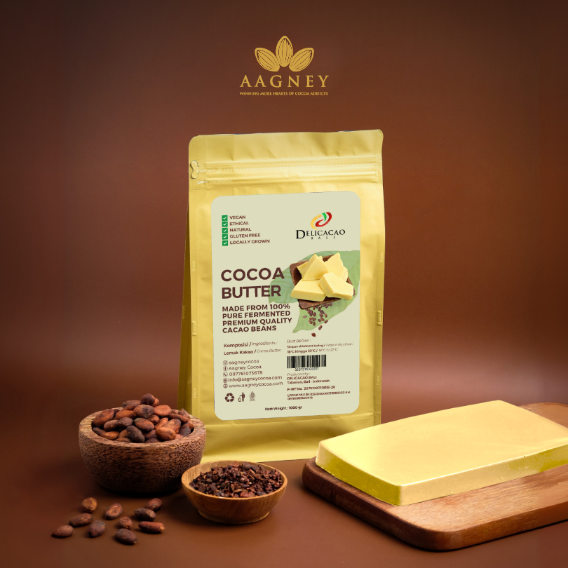 Jual Cocoa Butter - Aagney Cocoa | Lemak Kakao 1 kg | Shopee Indonesia