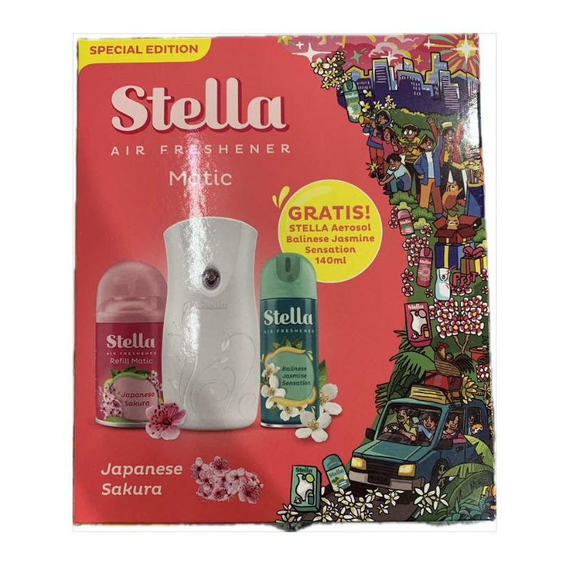 Jual Stella Matic Japanase Sakura(GRATIS stella aerosol balinase jasmine 140ml + reffil didalam ...