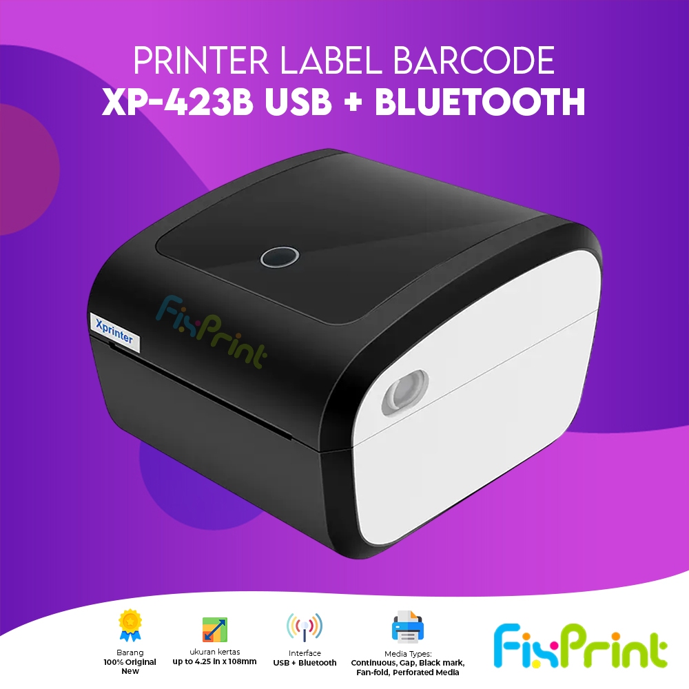 Jual Fixprint Printer Barcode Cetak Label Marketplace XP420B Interface ...