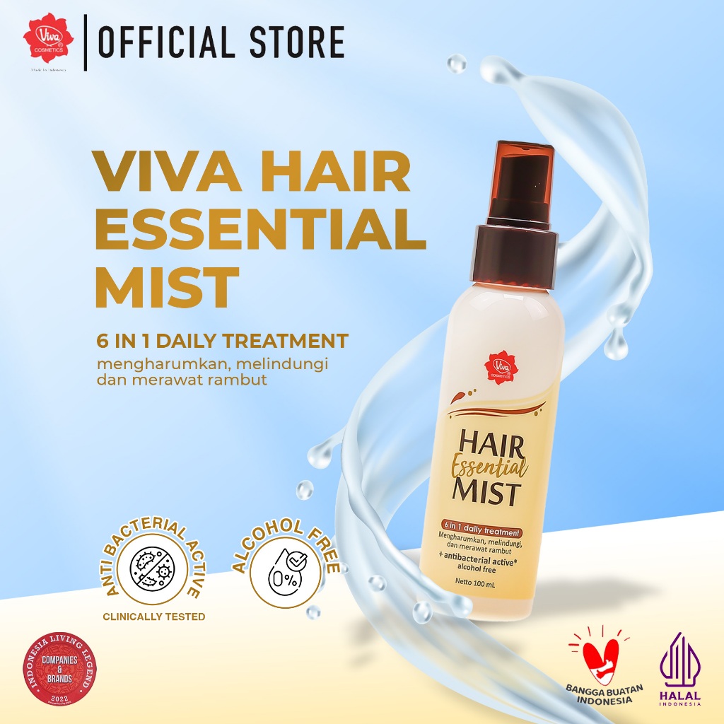 Jual Viva Hair Essential Mist - 100 ml (with Pro Vit B5, Silky ...