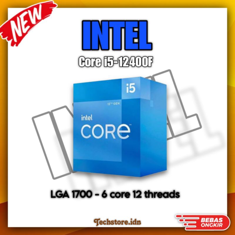 Jual [ Ready Stok ] Intel Core I5 12400f LGA1700 6 core 12 threads | Shopee Indonesia