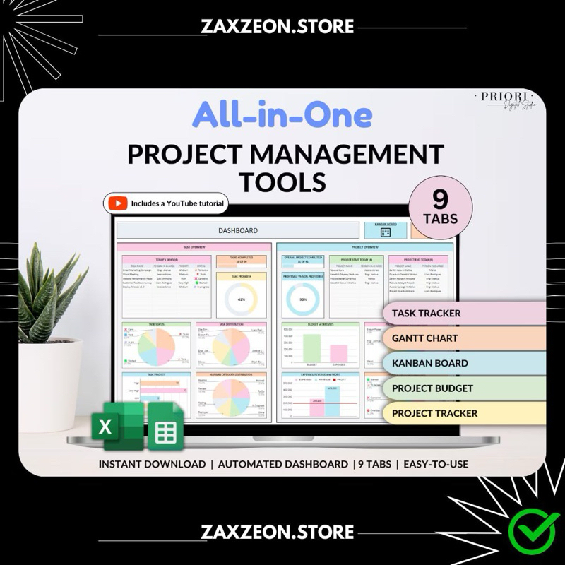 Jual Project Management | Tool for Small Business | Project Planner | Task Tracker | To Do List ...