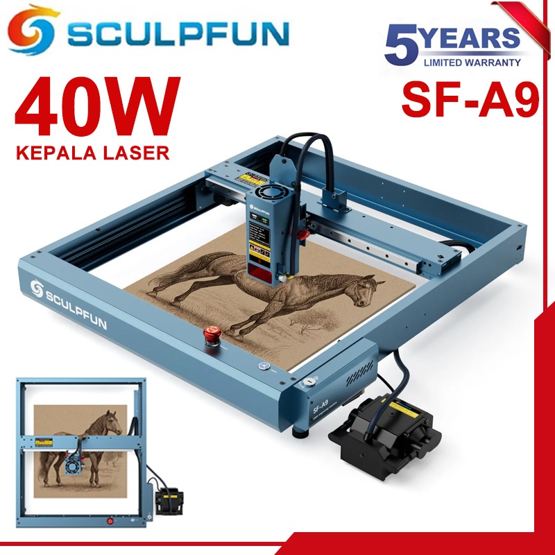 Jual SCULPFUN SF-A9 mesin ukiran laser 40W Pengukir Pemotong Laser CNC ...