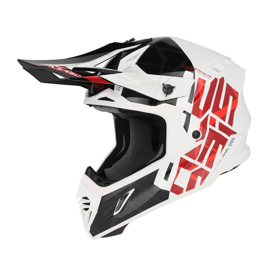 Jual Helm Acerbis X-Track 22-06 Black White Helmet Acerbis Trail Enduro ...