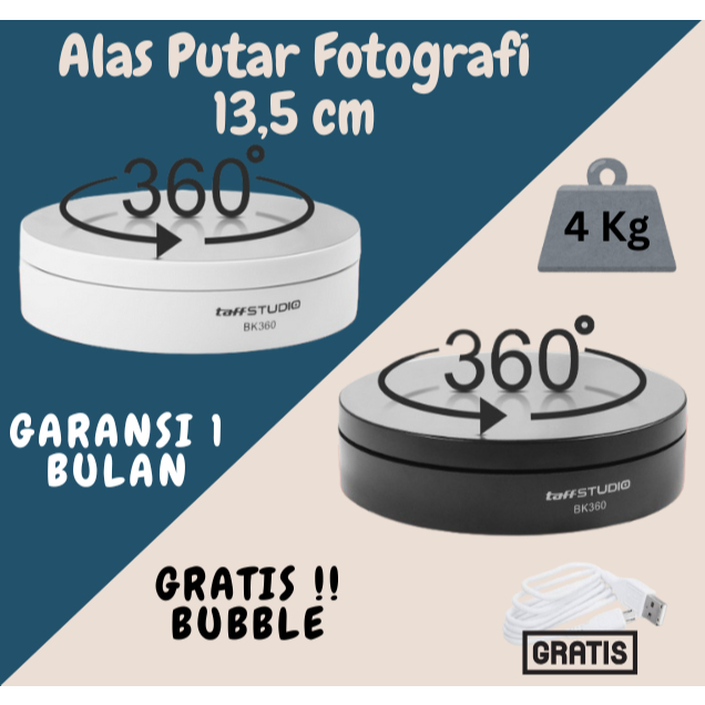 Jual Alat Putar Live Konten Fotografi Rotating Display Stand Base 13cm ...
