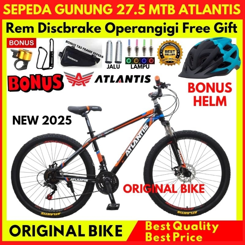 Jual Sepeda Gunung MTB 27.5 Atlantis 69 Pro Sporty Rem Discbrake New ...