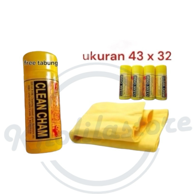 Jual Lap Kanebo Jumbo Clean ukuran 43x32 Free Tabung | Shopee Indonesia