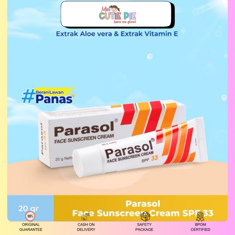 Jual PARASOL FACE SUNSCREEN CREAM SPF33 20G | Shopee Indonesia