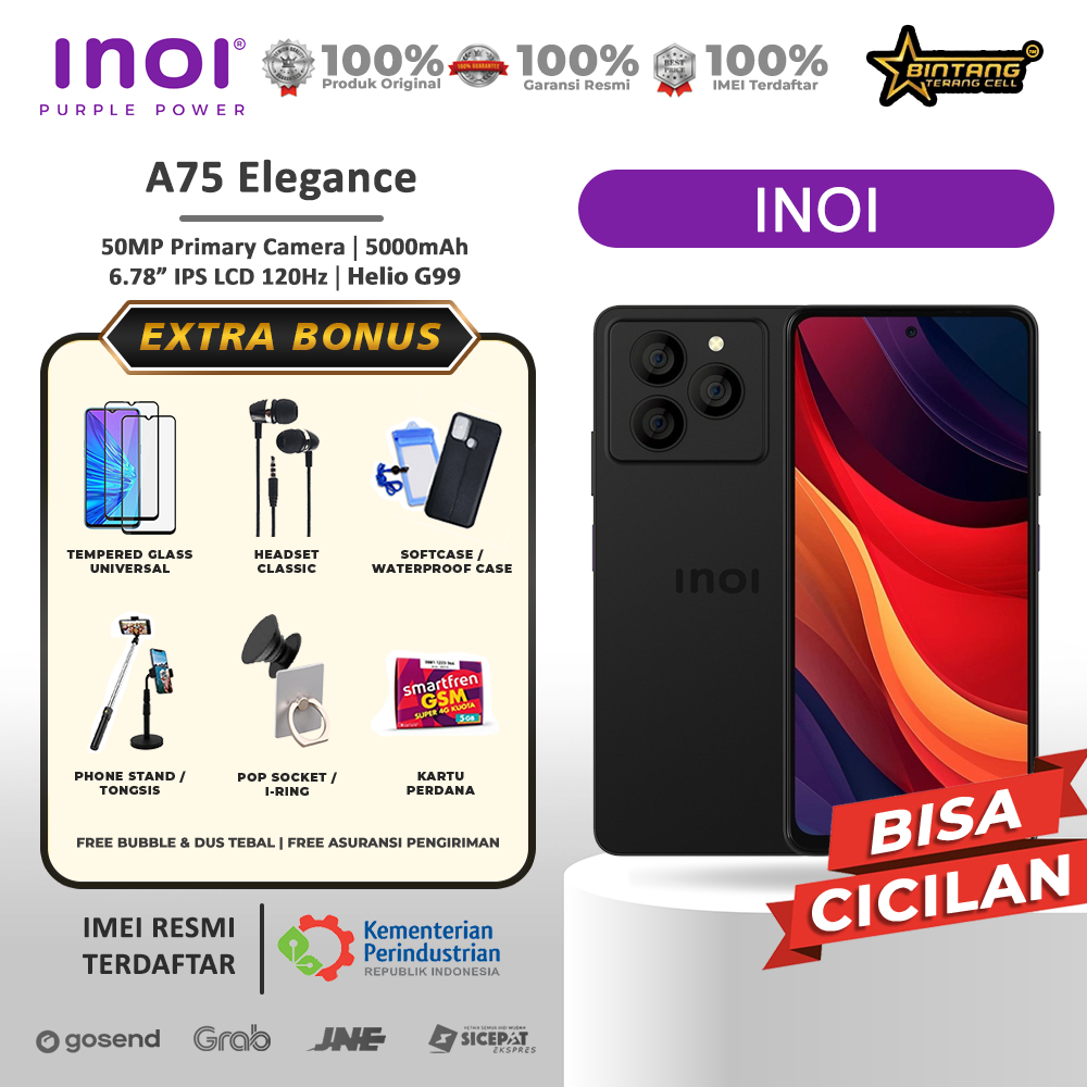 Jual Inoi A75 Elegance RAM 6/256gb - 8/512gb- inoi a35 4/128gb Garansi ...