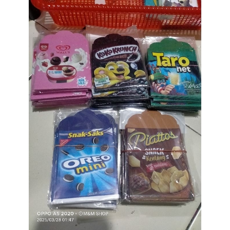 Jual 30 Pcs Amplop lebaran murah 2025 ukuran sedang serial Snack murah ...