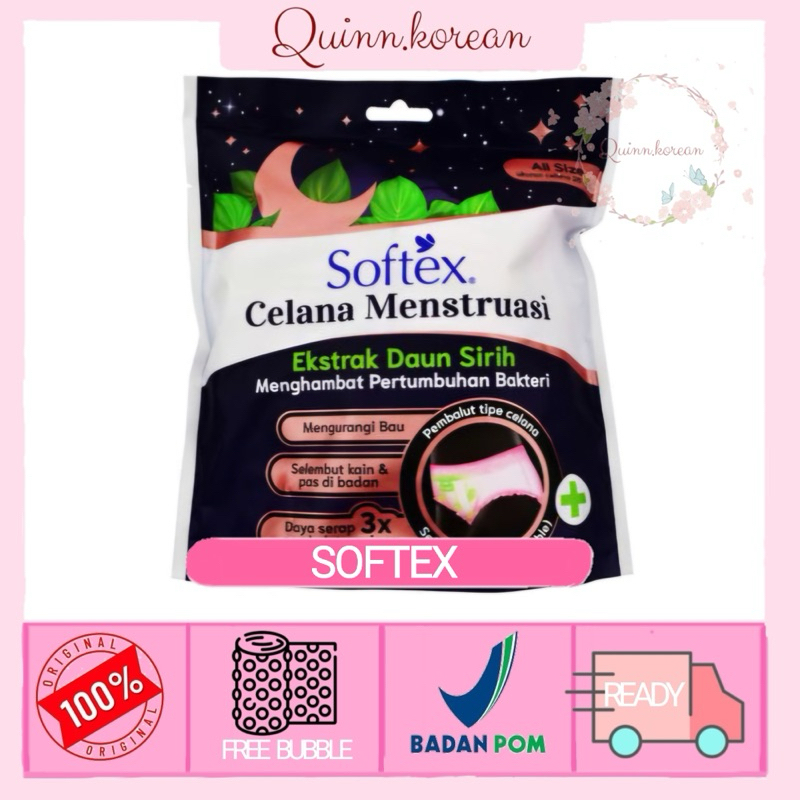Jual Softex Celana Menstruasi Extra Daun Sirih All Size 1pack isi 2pcs Pembalut Tipe Celana ...