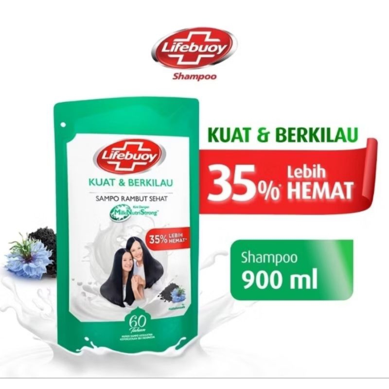 Jual Lifebuoy shampoo pouch 900 ml | Shopee Indonesia