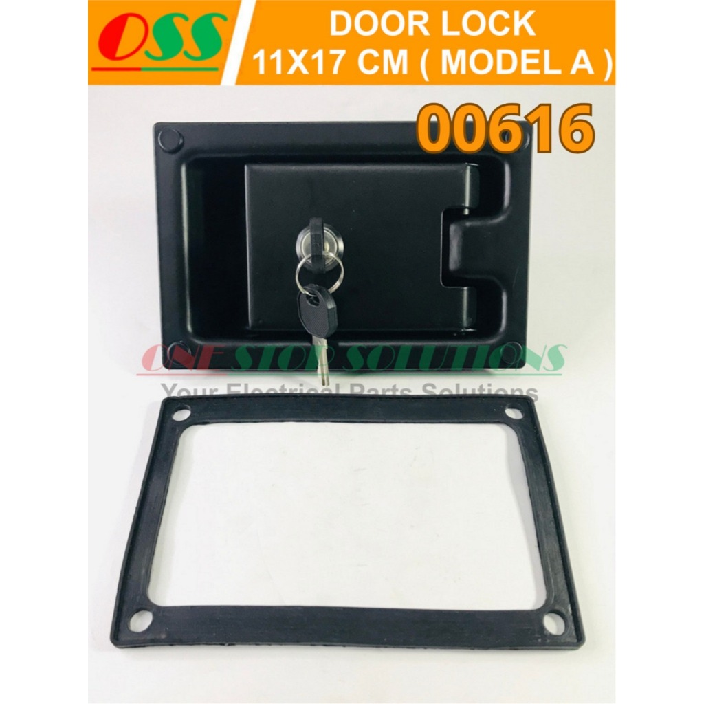 Jual DOOR LOCK / DOORLOCK HITAM BESI BESAR GENSET PANEL 11x17 CM ...