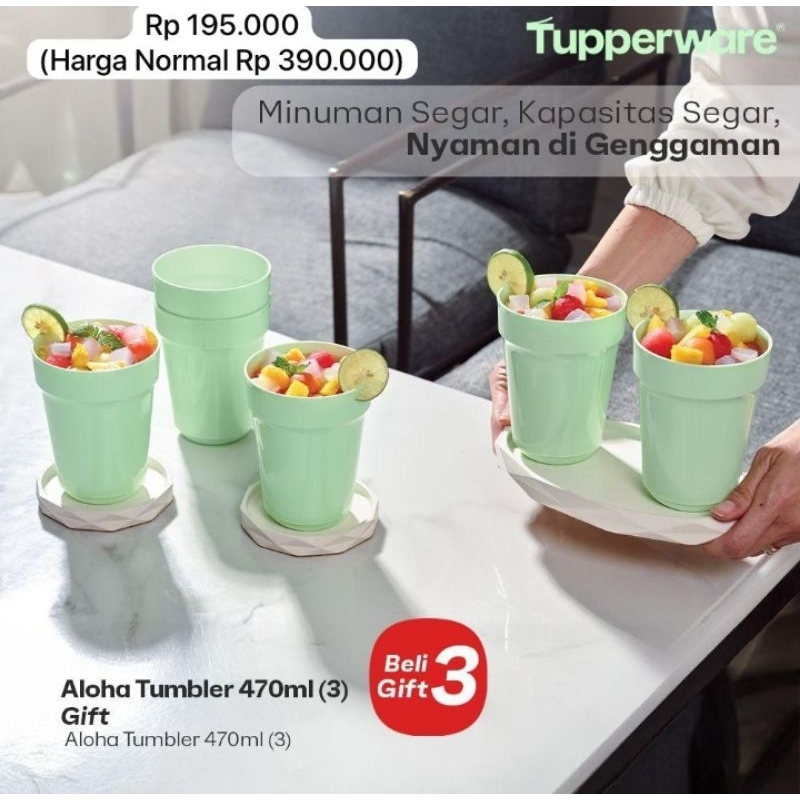 Jual Aloha Tumbler Tupperware | Shopee Indonesia