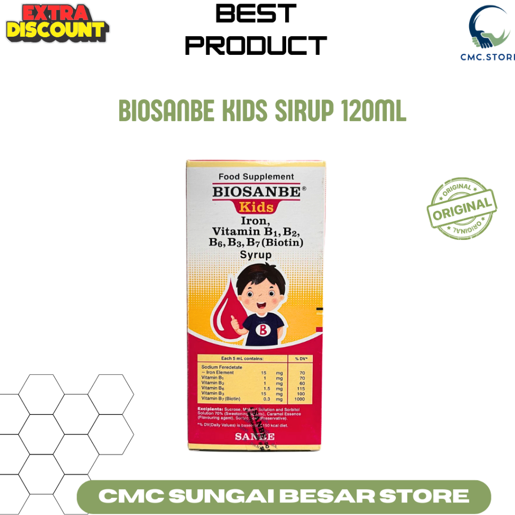 Jual Biosanbe Kids Sirup 120mL | Shopee Indonesia