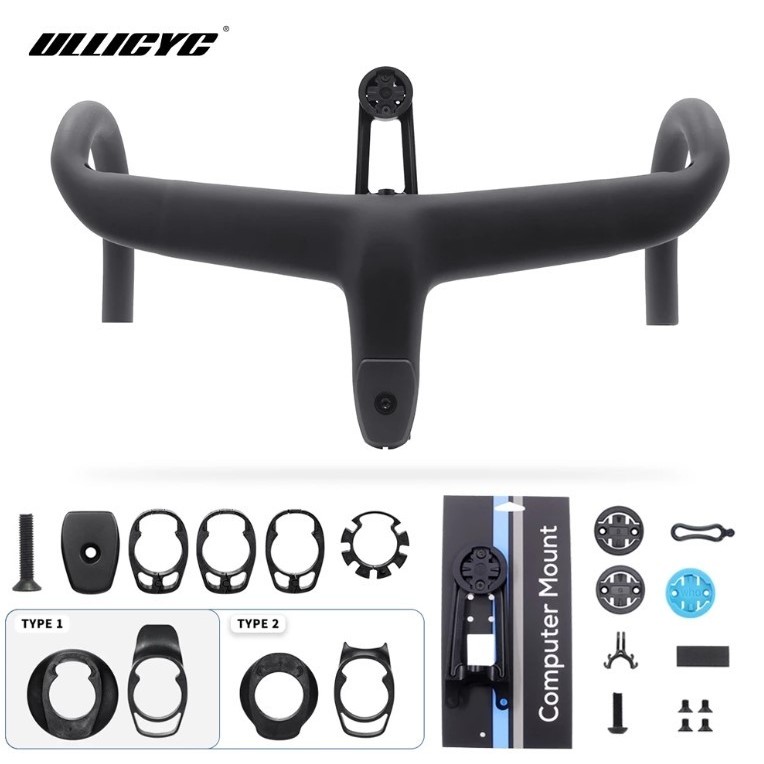 Jual Handlebar Carbon ULLICYC Dropbar Integrated Clean Look Internal ...