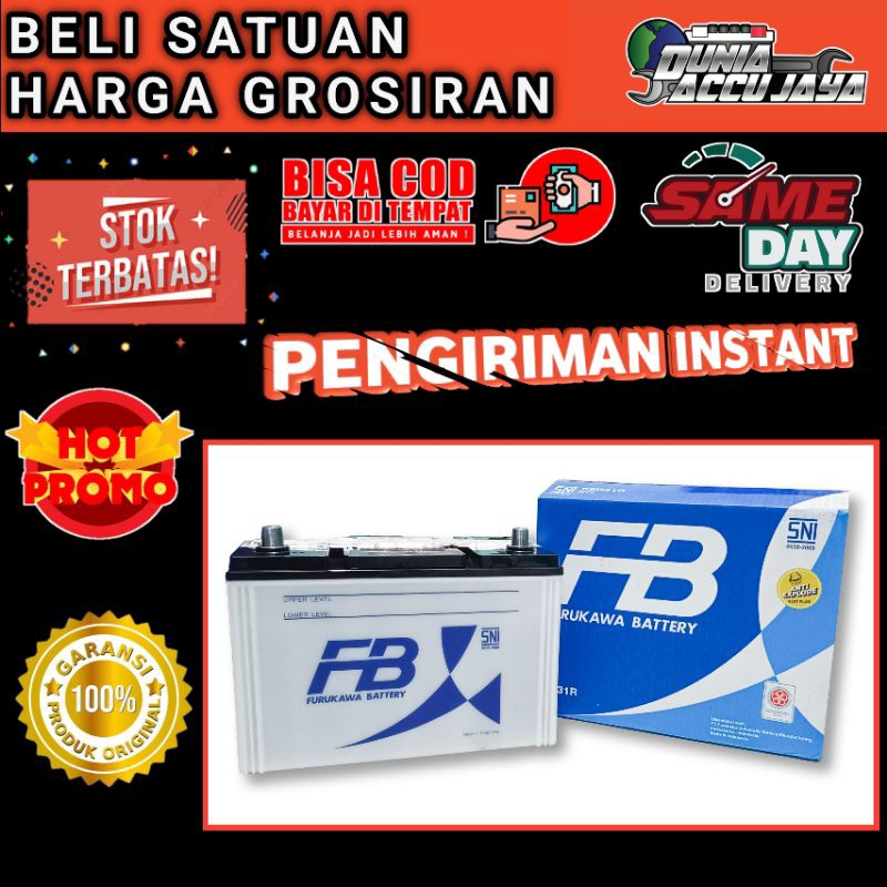 Jual Aki mobil basah Furukawa battery premium original INDOMOBIL N70 / 65d31R 12V 70AH ...