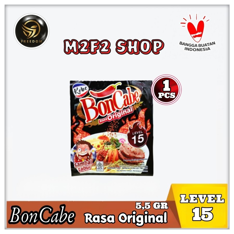Jual BonCabe Level 15 Sambal Tabur Original Sachet - 5,5 gr (Kemasan ...