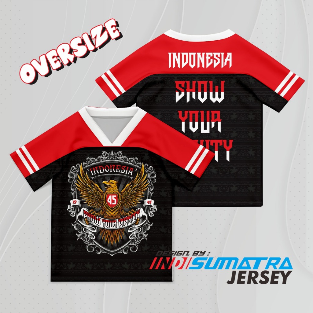 Jual JERSEY GARUDA OVERSIZE Ultras Indonesia Show Your Dignity 2025 ...
