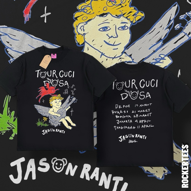 Jual JASON RANTI - TOUR CUCI DOSA BLACK T-SHIRT | ORIGINAL MERCHANDISE ...