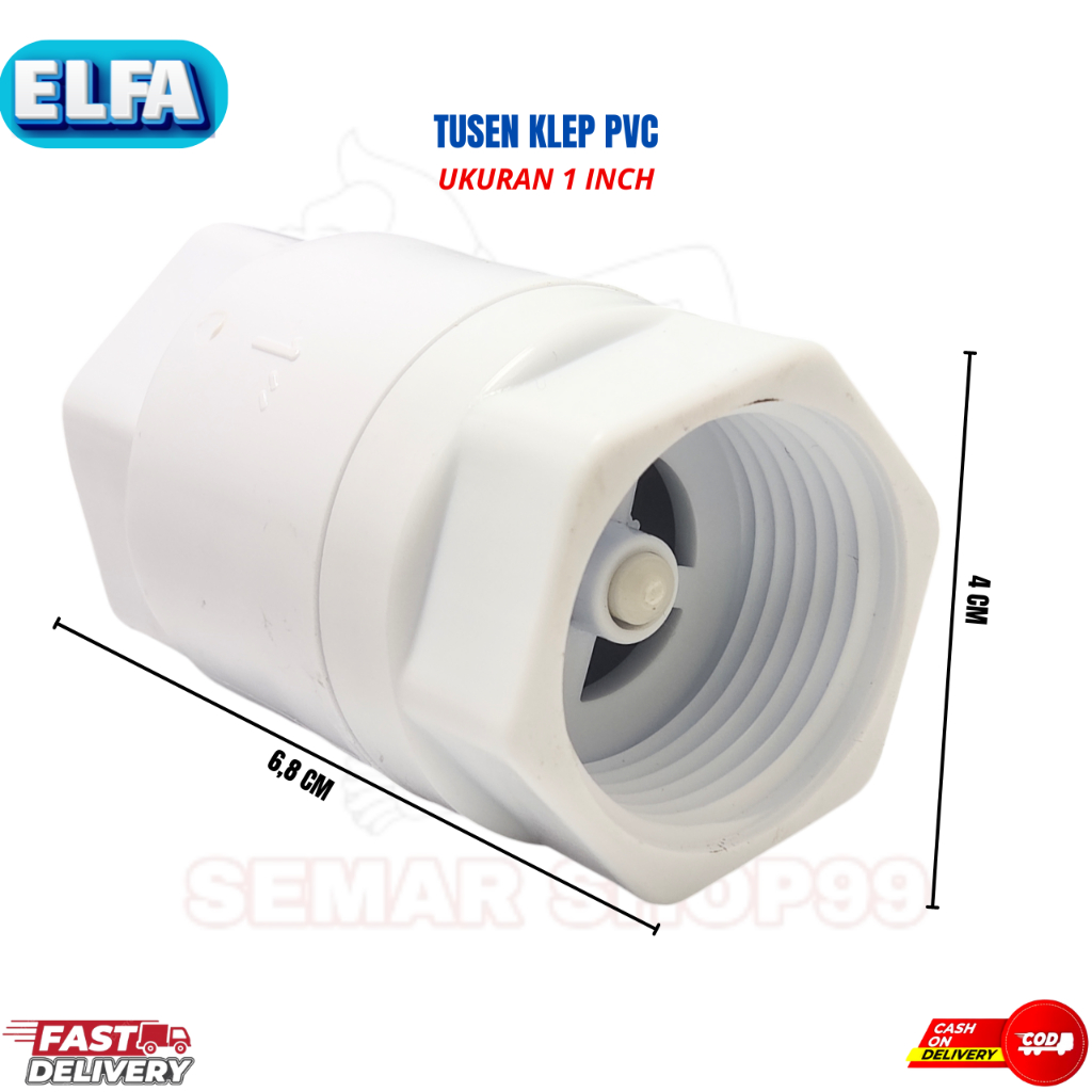 Jual Tusen Klep PVC 1"inch /tosen klep pvc 1"in/foot klep pvc 1"inci ...
